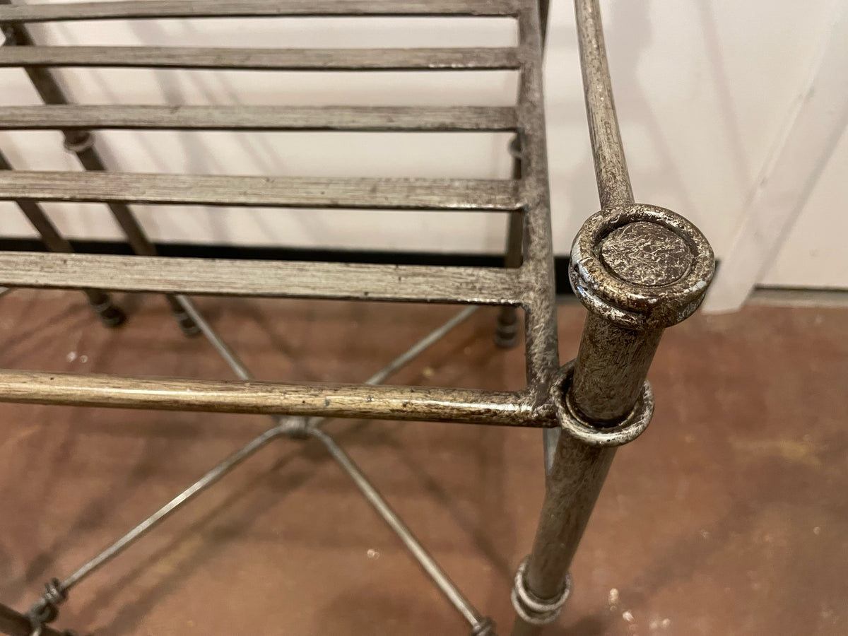 Vintage Medici Pewter Wrought Iron Counter Stools from Pier One – Turn ...