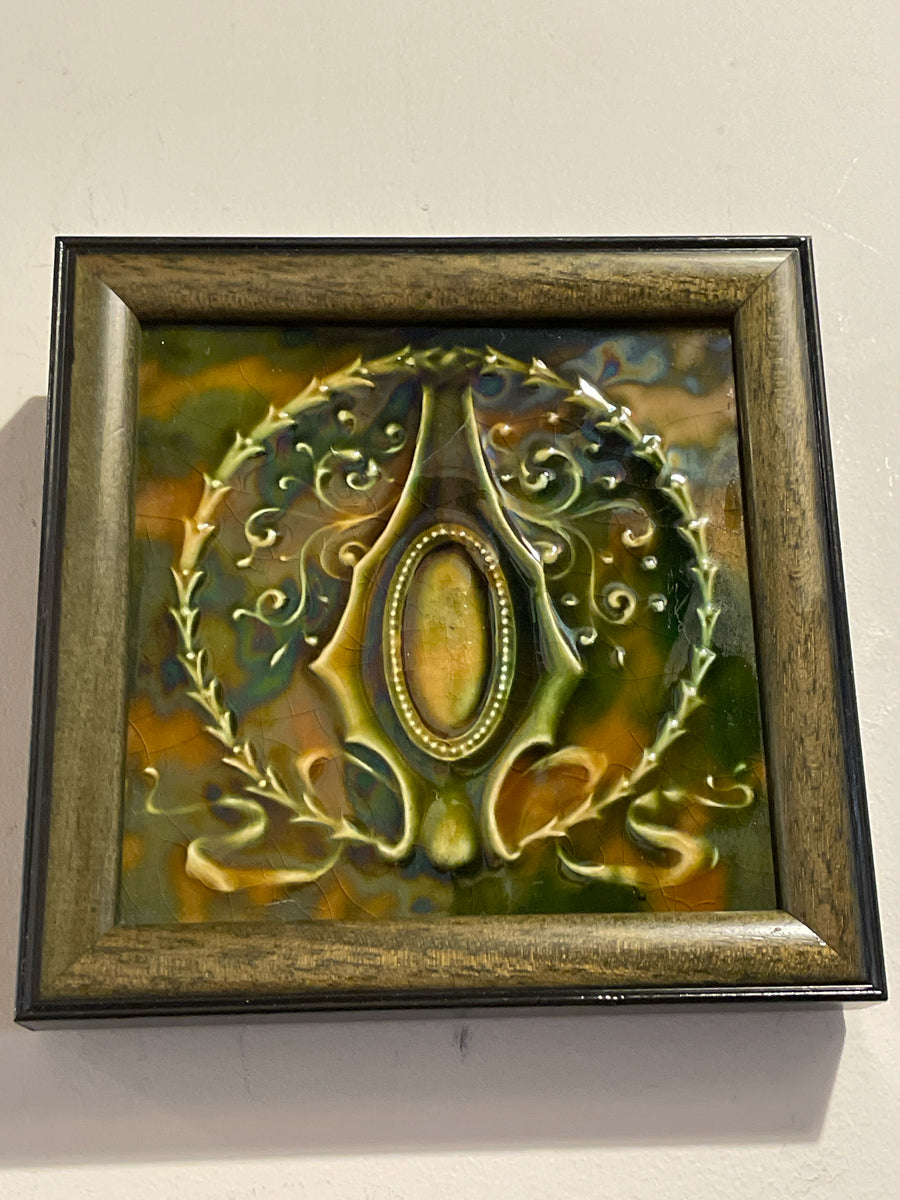 Framed Art Nouveau Tile – Turn The Tables - Northbrook, IL